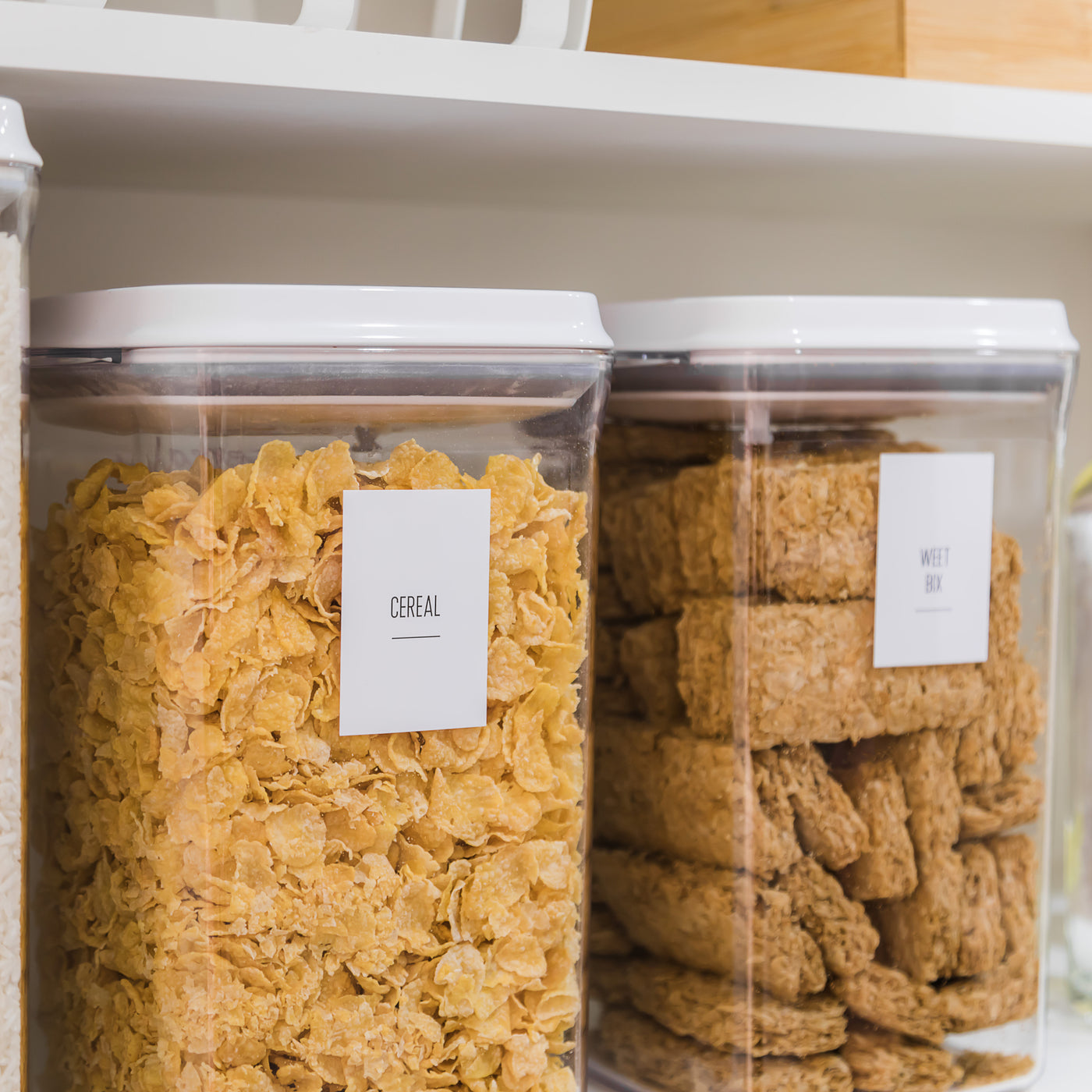 Push Top Pantry Containers | Pretty Little Designs