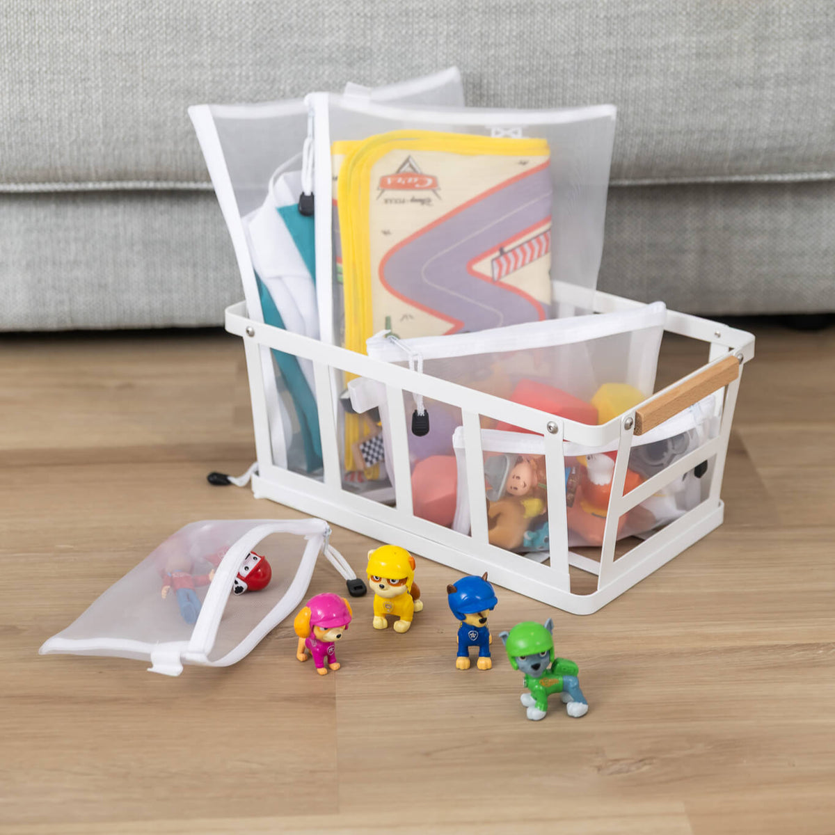 Mesh Toy Storage Bags with Zipper | Puzzle, Block & Back-to-School ...
