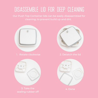 Push Top Pantry Containers | Pretty Little Designs