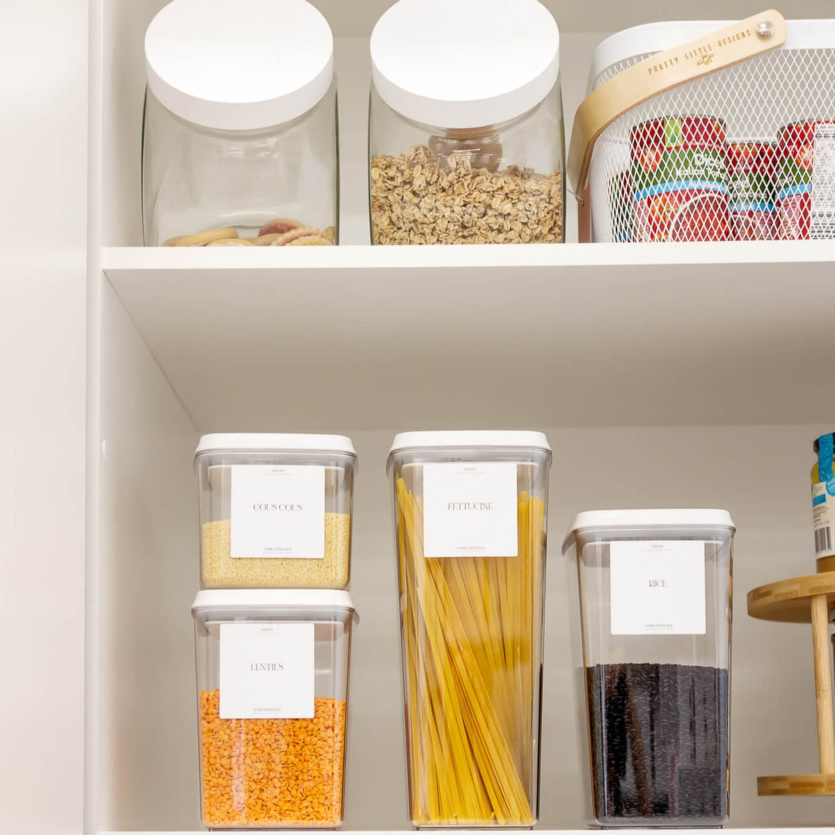 Push Top Pantry Containers | Pretty Little Designs – Pretty Little ...