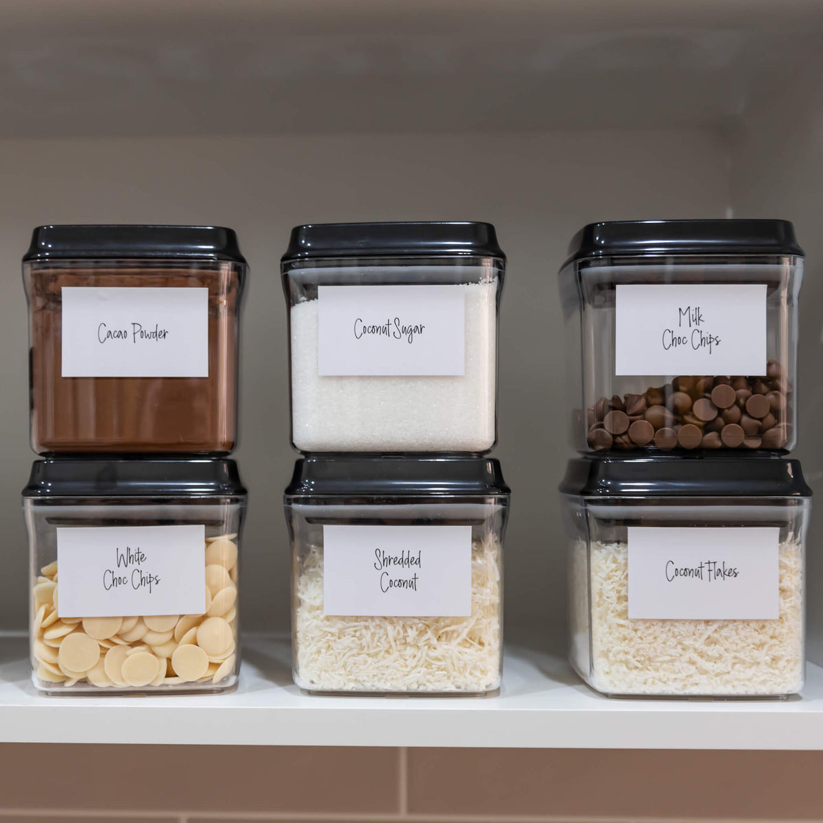 Buy Lily Pantry Label Pack Online in Australia - White | Pretty Little ...