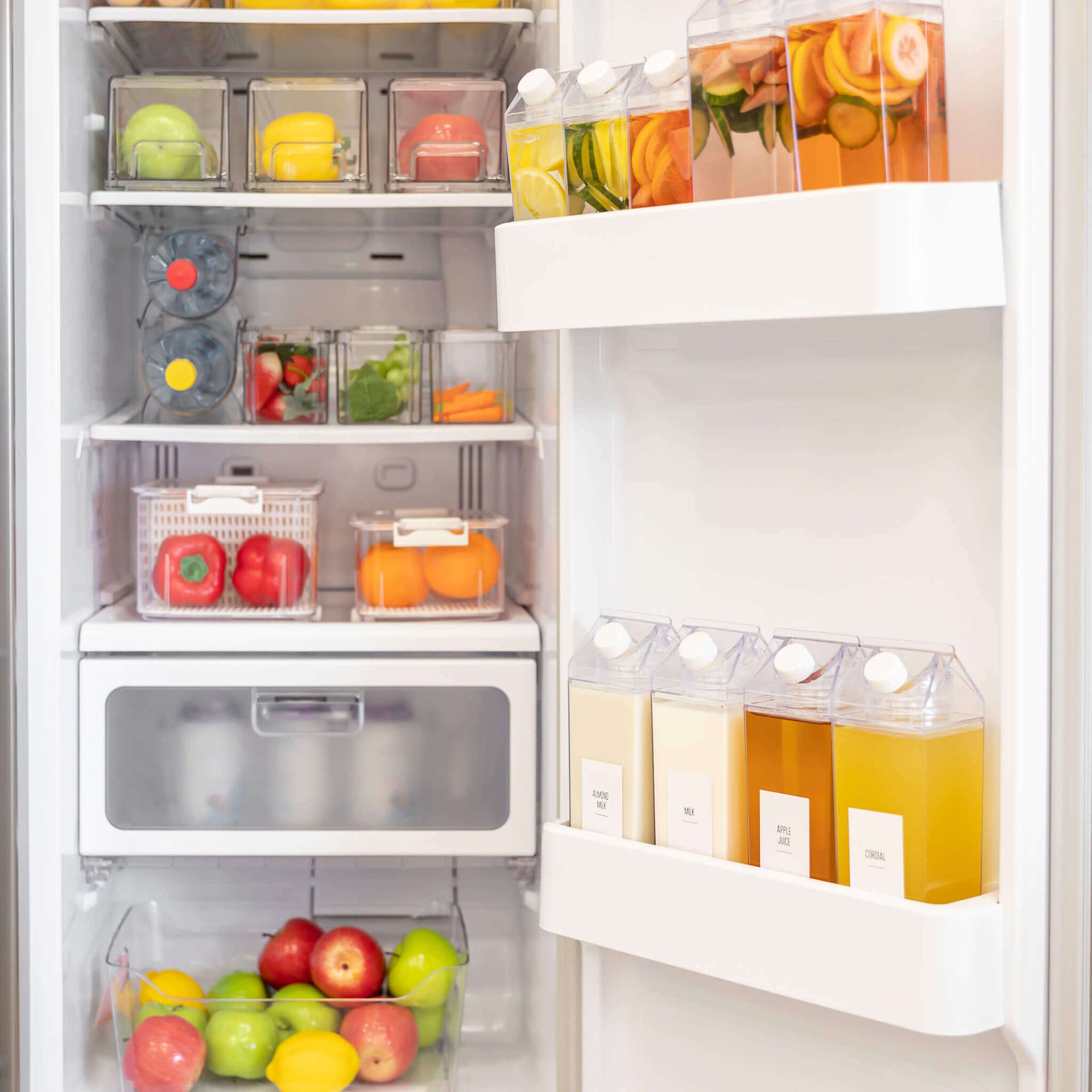 Clear Milk Bottle Carton | Kitchen & Fridge – Pretty Little Designs