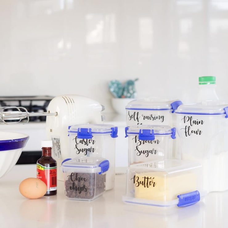 Personalised Custom Kitchen Pantry Labels | Pretty Little Designs