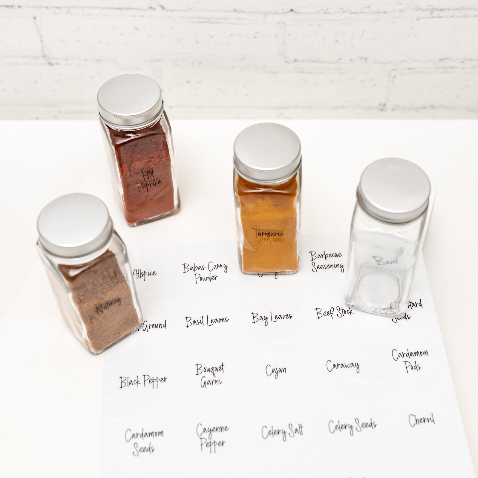 Printed Pantry & Spice Jar Label Packs | Pretty Little Designs