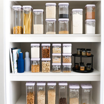 Push Top Pantry Containers | Pretty Little Designs