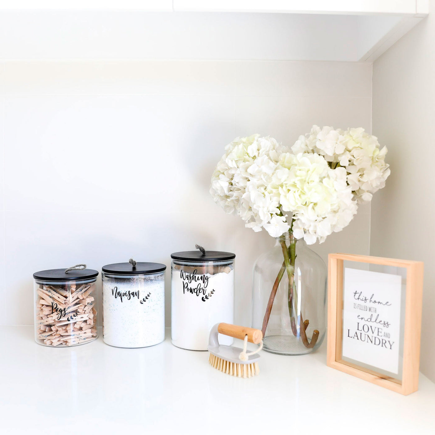 Orchid Laundry Label Sets - Pantry Kmart Jars - Pretty Little Designs
