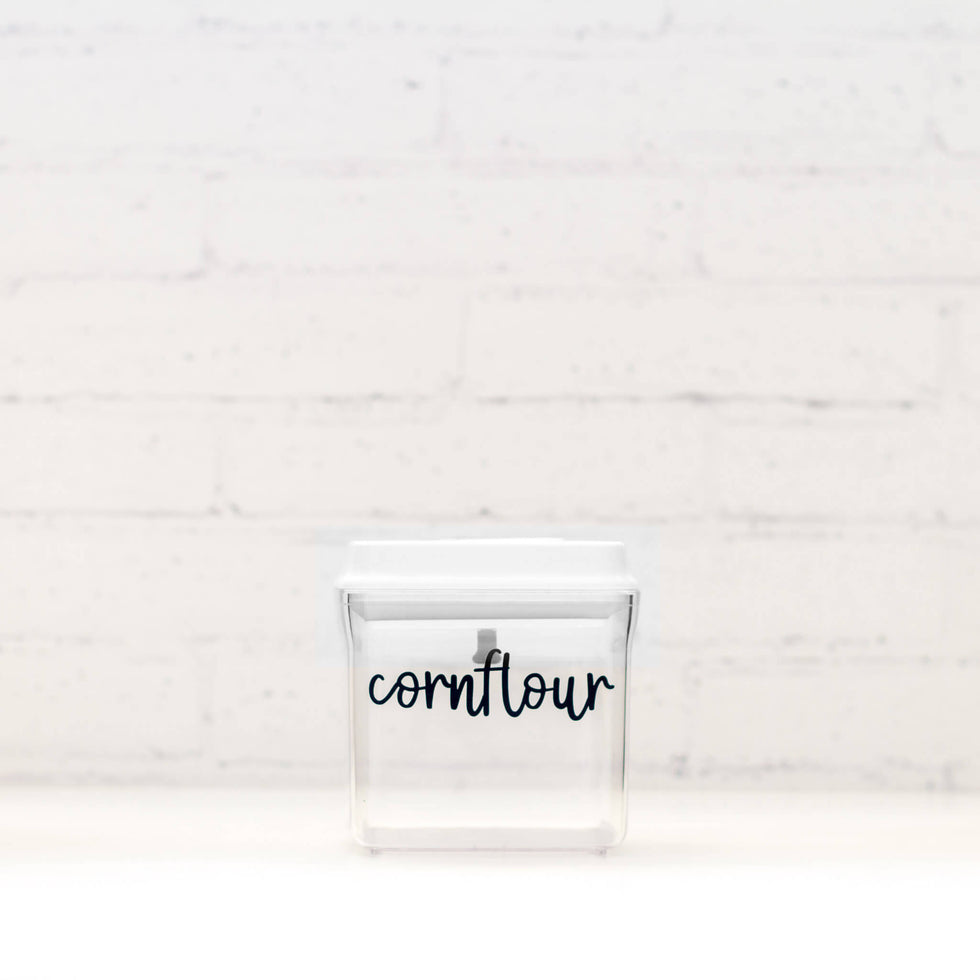 Push Top Pantry Containers | Pretty Little Designs