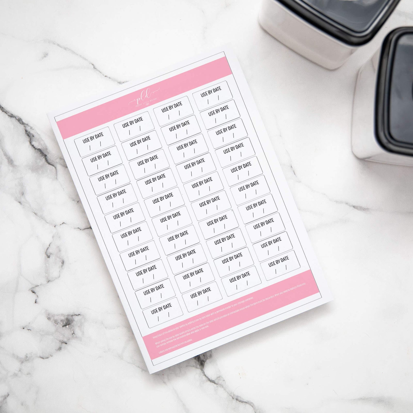 Use By Date Labels – Pretty Little Designs