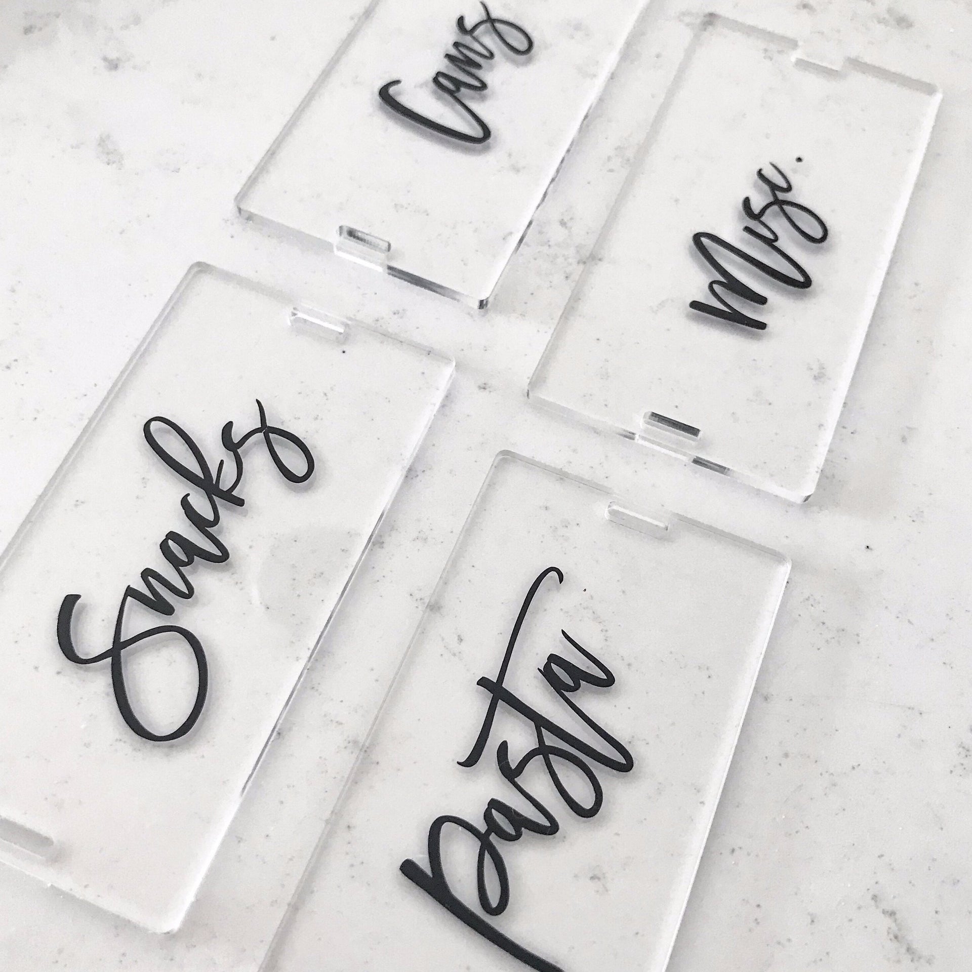 Acrylic Tag / Bamboo Tag & Label | Pretty Little Designs