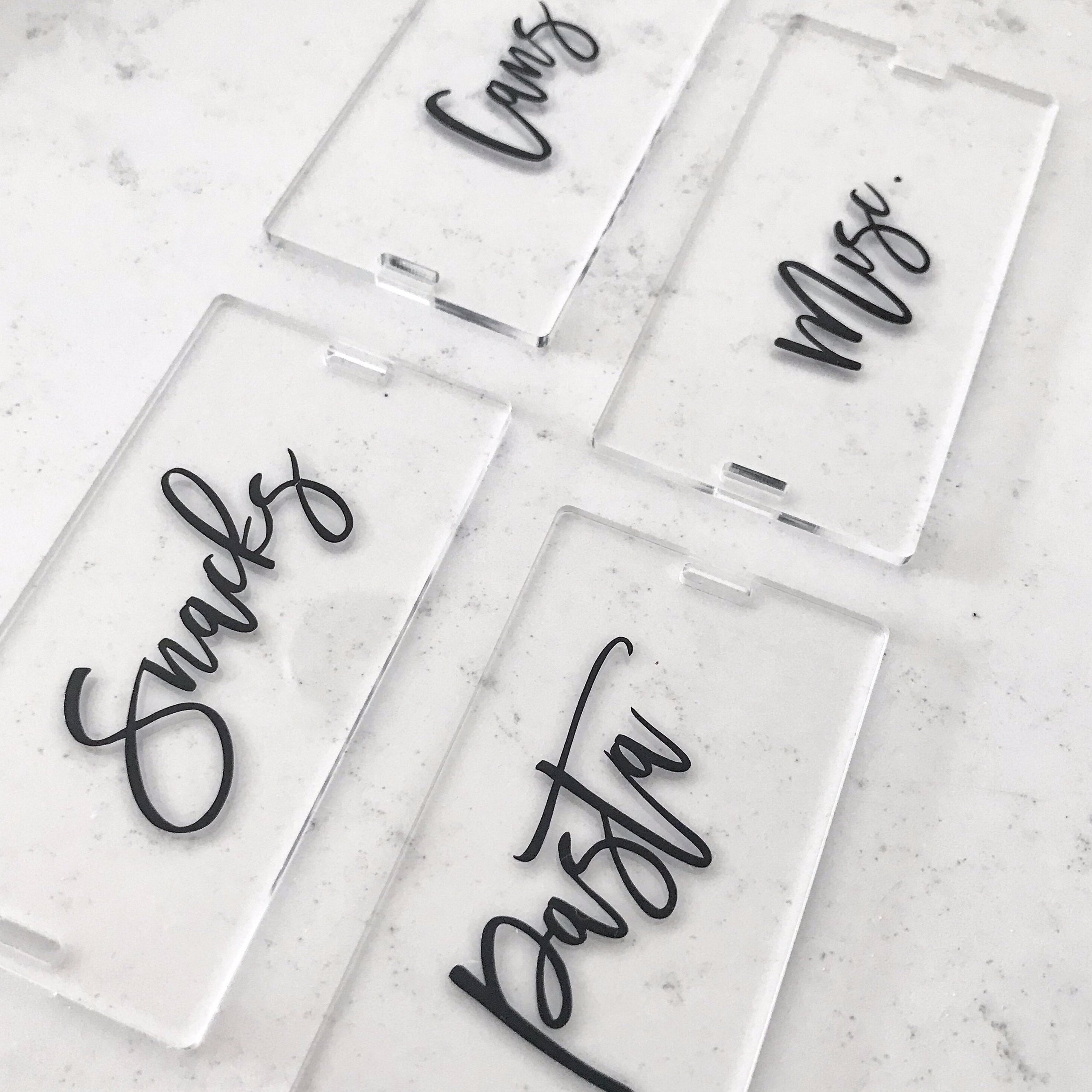 Acrylic Tag / Bamboo Tag & Label | Pretty Little Designs