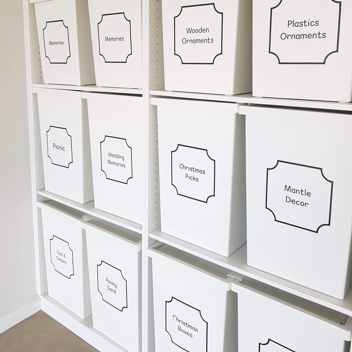 Hamptons - Storage Labels for Garages, Storage or Anywhere – Pretty ...
